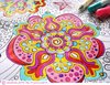 Abstract Coloring Pages - Printable E-Book of Groovy Abstract Designs ...