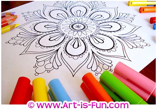 Mandala Coloring Pages - 23 Printable Mandalas to Color! — Art is Fun
