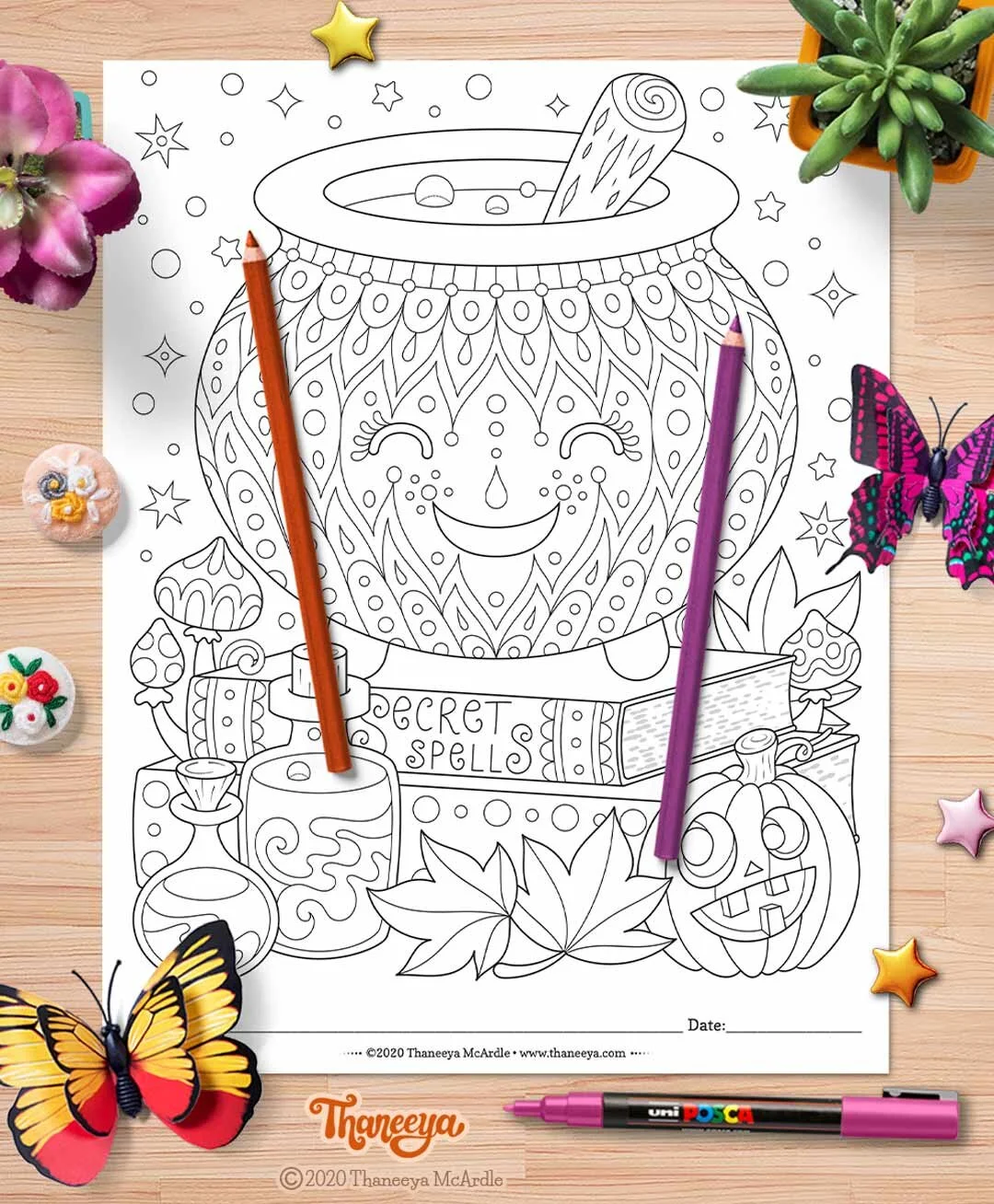 Halloween Coloring Pages - 10 Printable Coloring Pages by Thaneeya ...