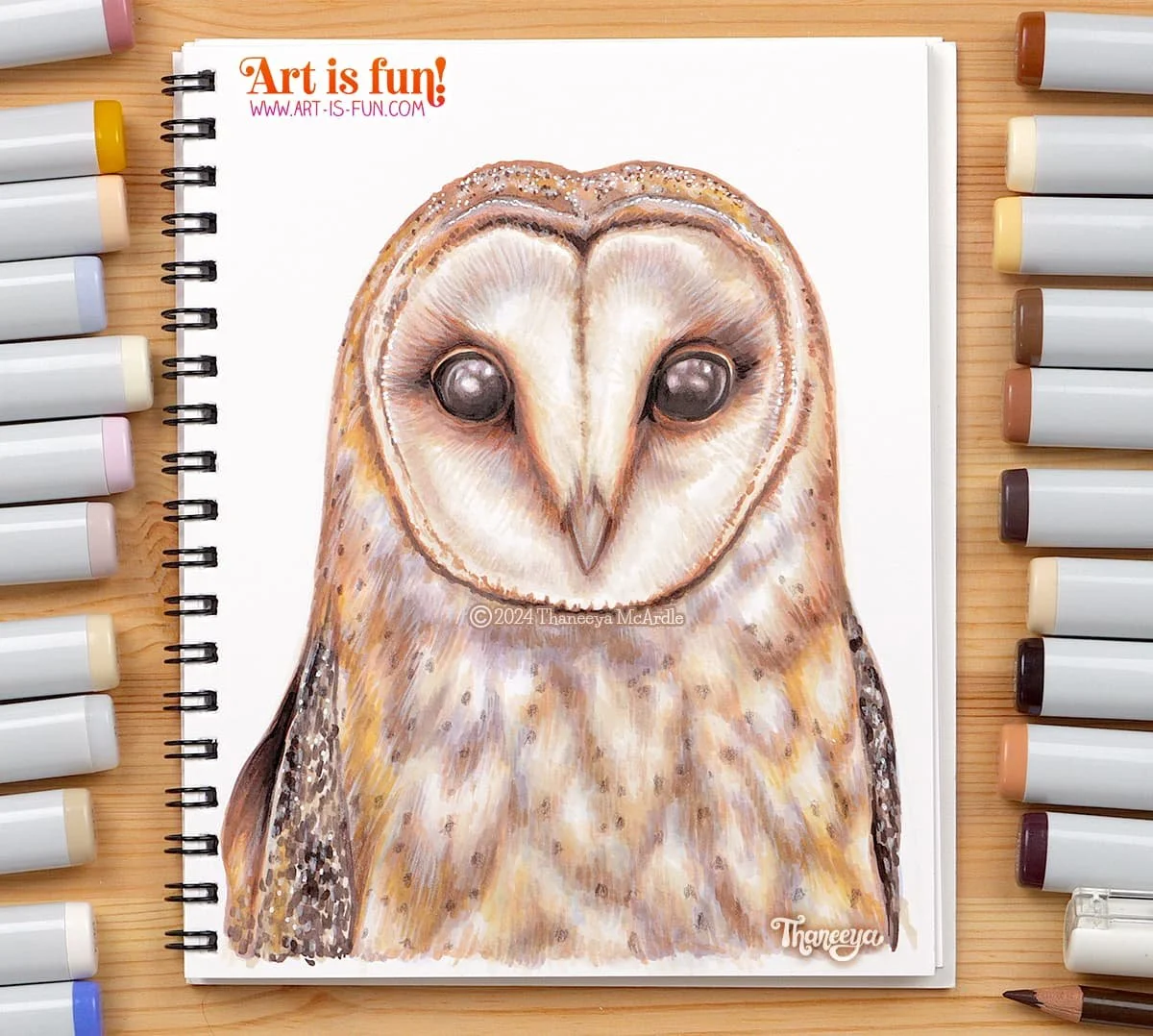 How to Draw an Owl: Learn to Draw a Cute Colorful Owl in this Easy Step ...