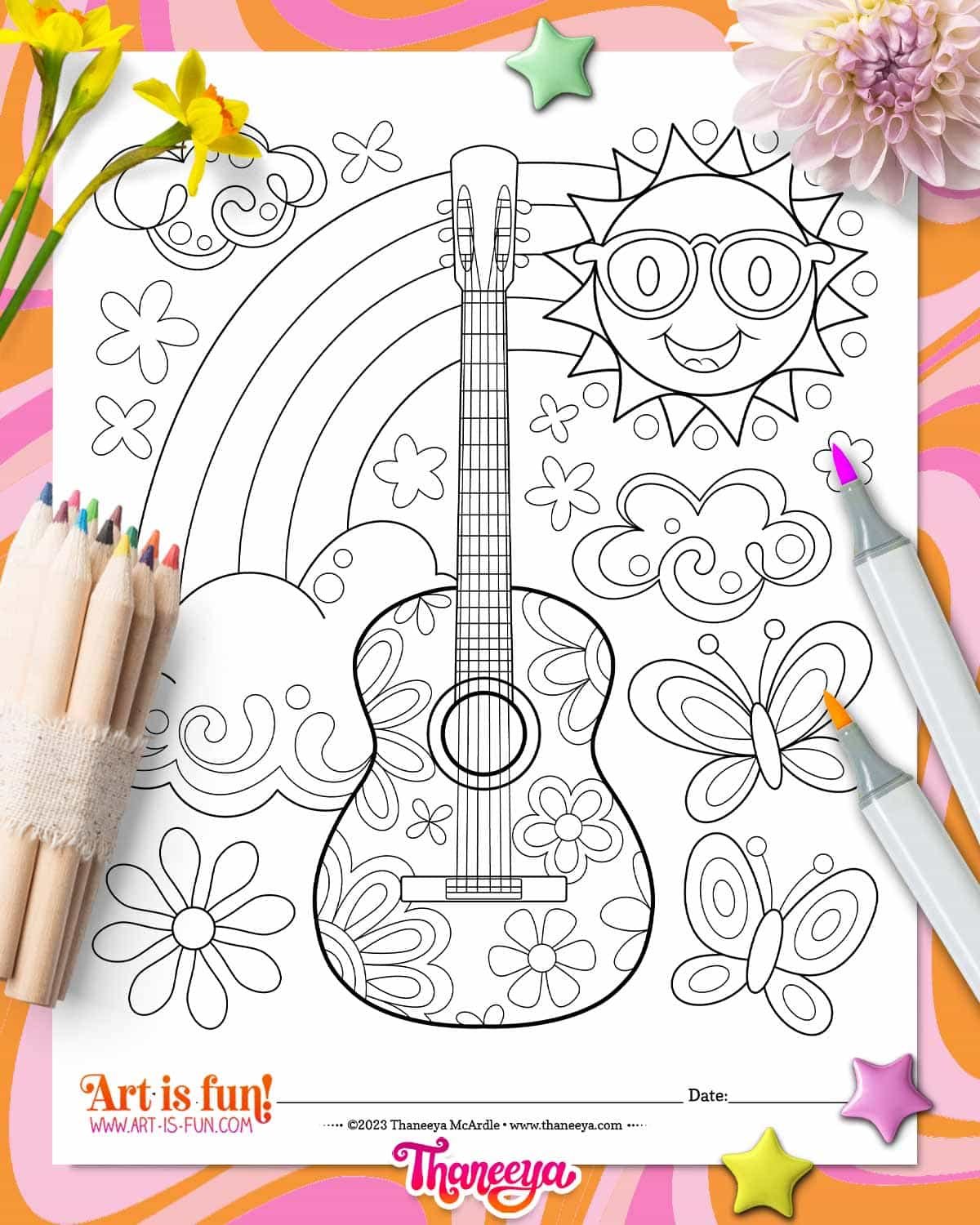 Super Groovy Coloring Pages by Thaneeya McArdle - 23 Printable Coloring ...