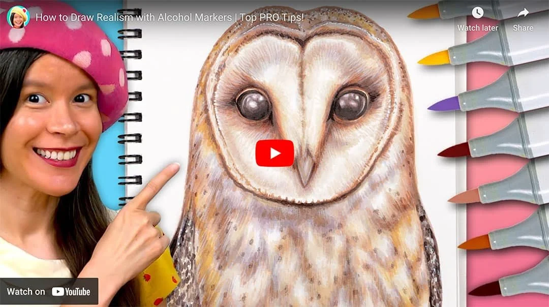 Draw Realism with Alcohol Markers - Realistic Alcohol Marker Techniques ...