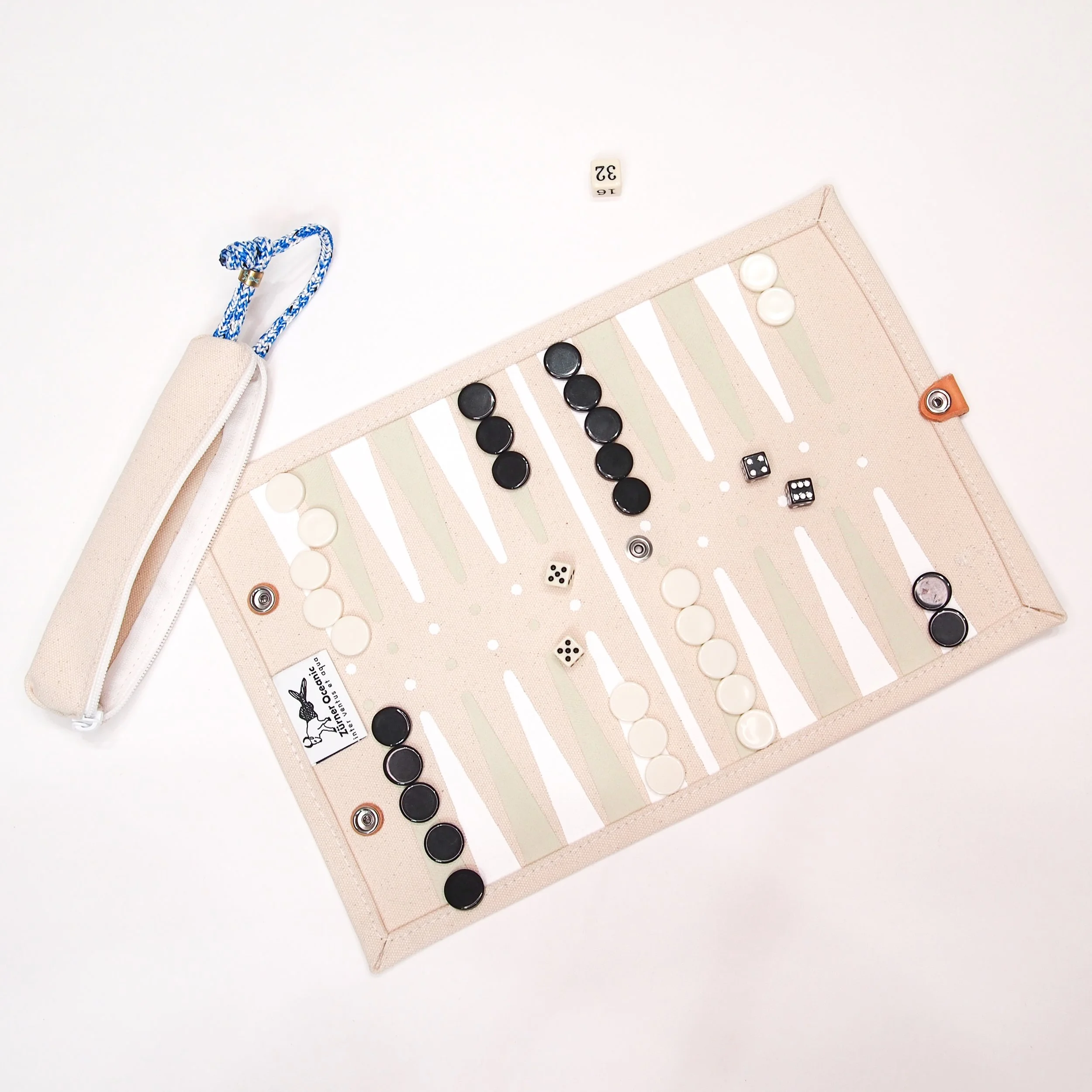 Hand Painted Travel Backgammon Set - Zürner Oceanic