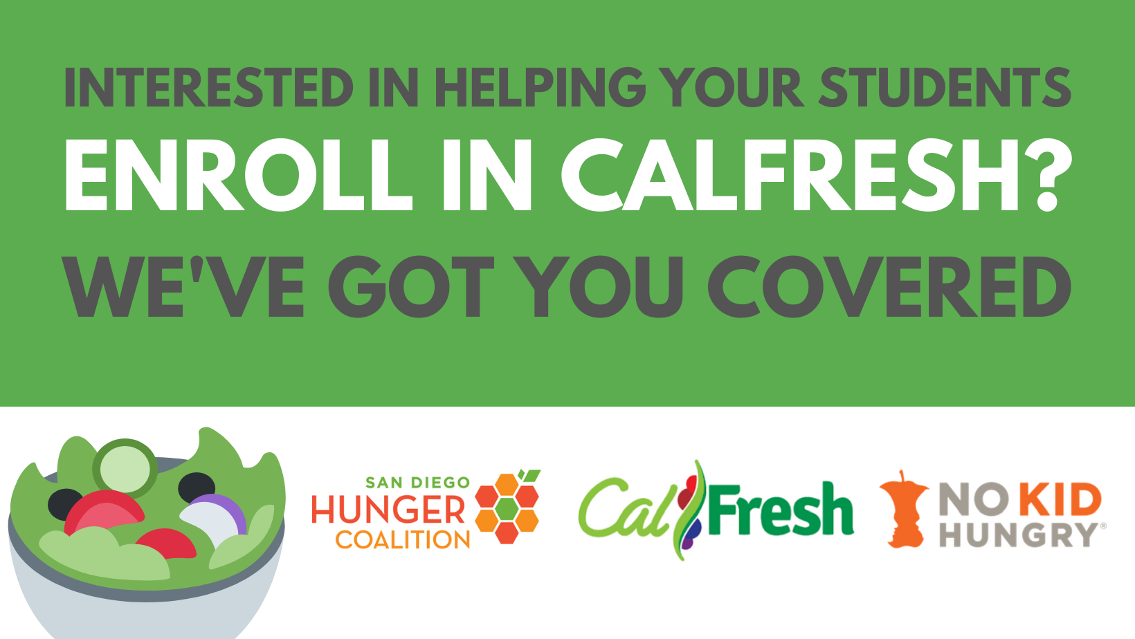 CalFresh in Schools San Diego — San Diego Hunger Coalition