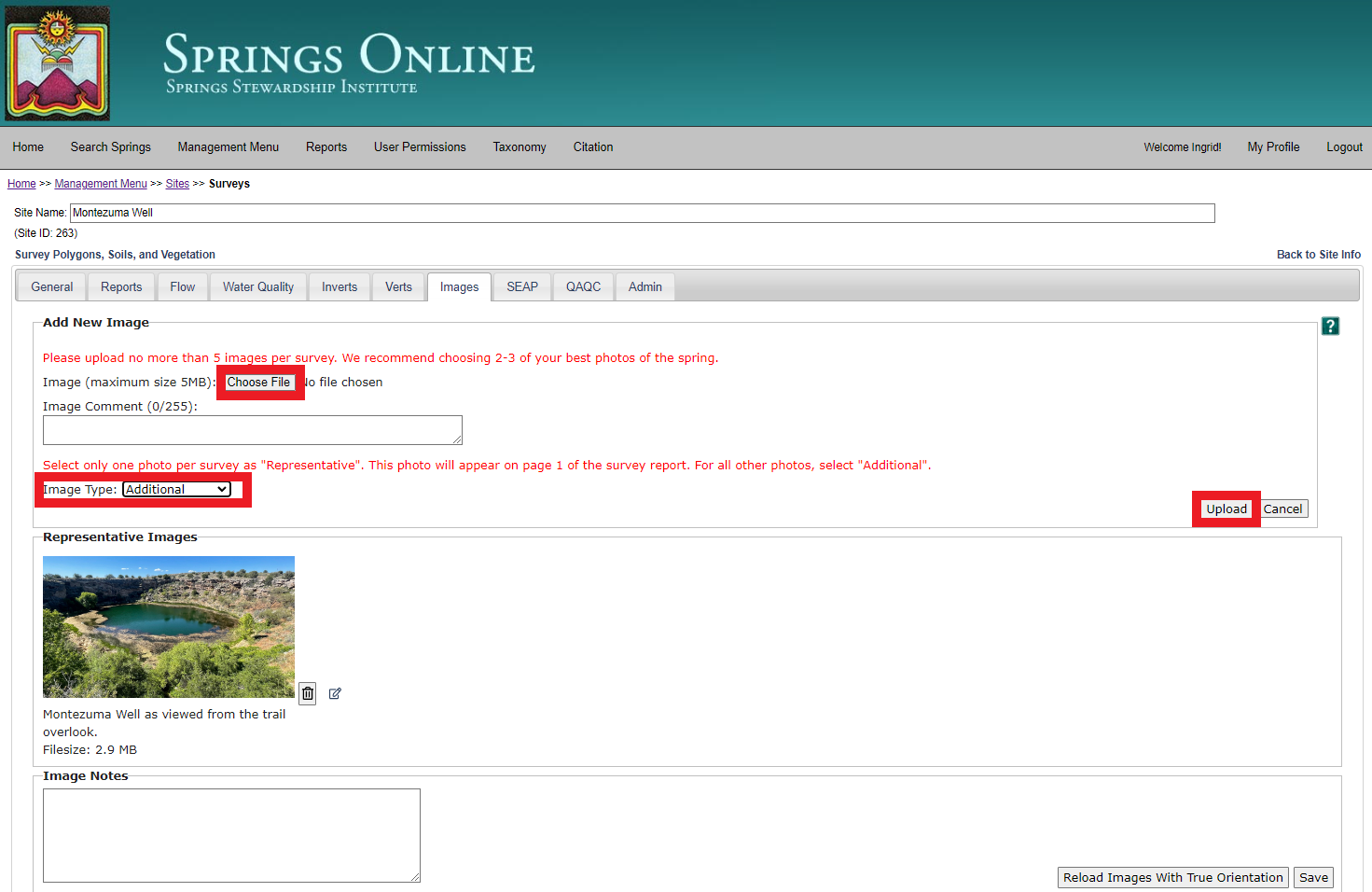 Survey Information — Springs Stewardship Institute