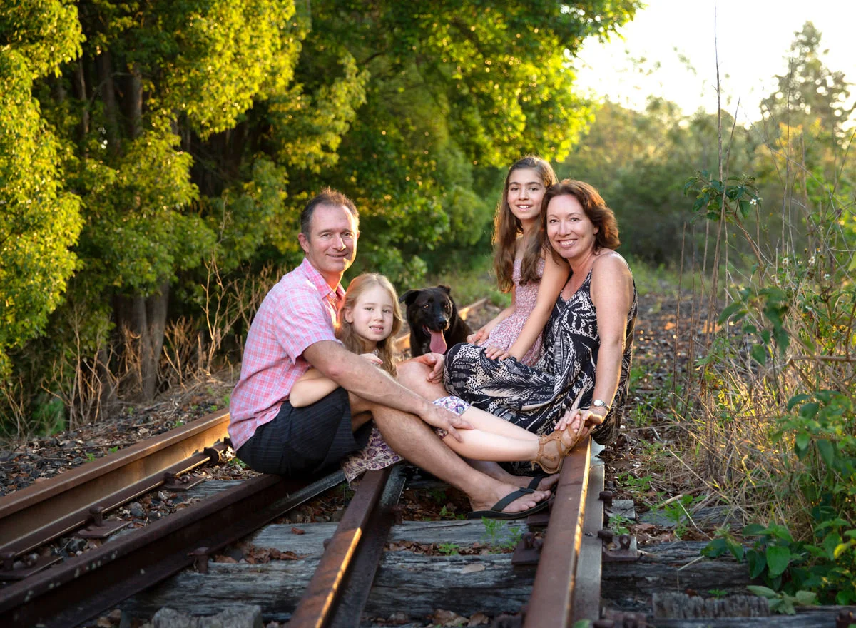 Train Tracks Family Photography