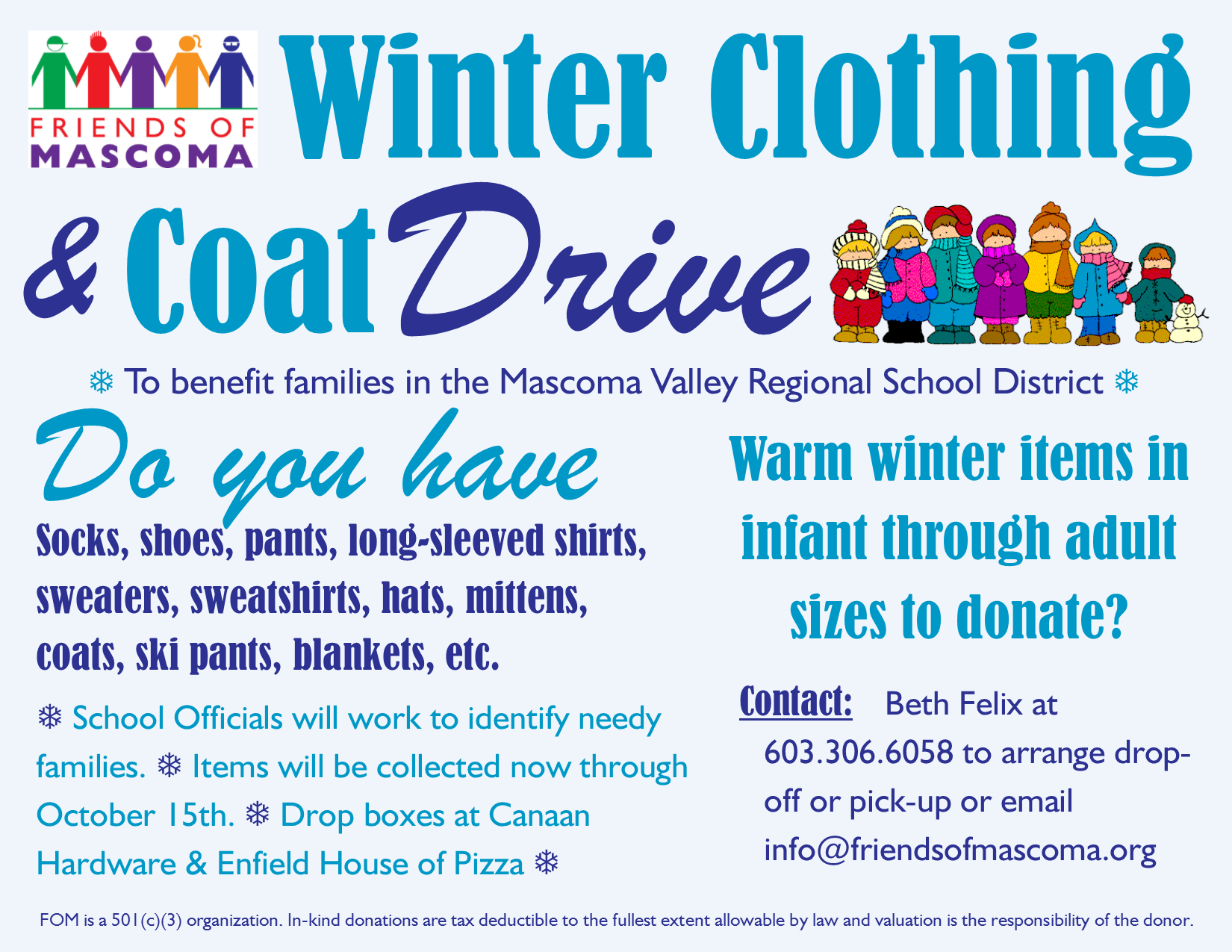 Winter Clothing Drive