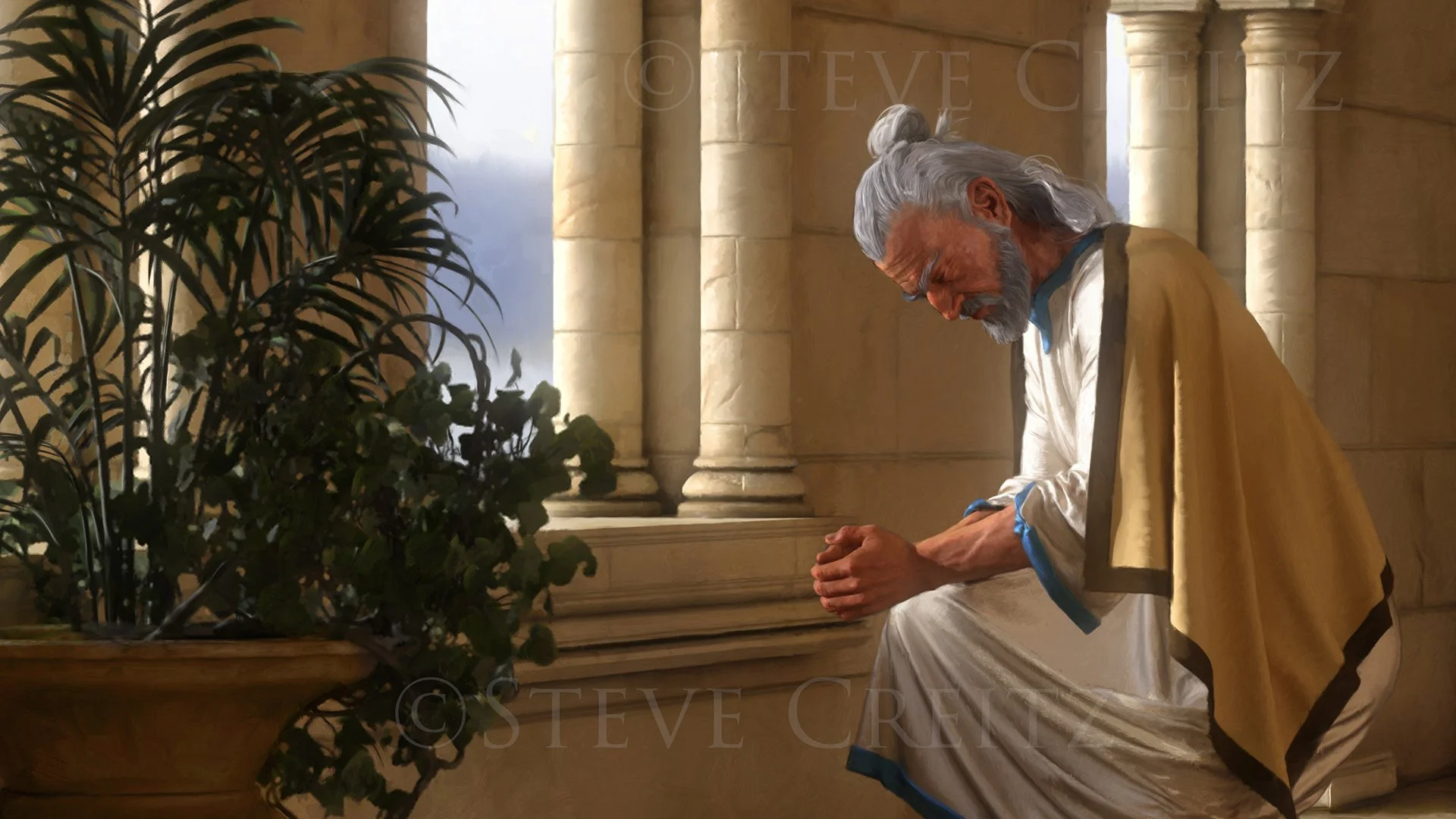 Daniel At Prayer Detail HD Creitz Illustration Studio daniel-at-prayer-detail-hd-creitz-illustration-studio