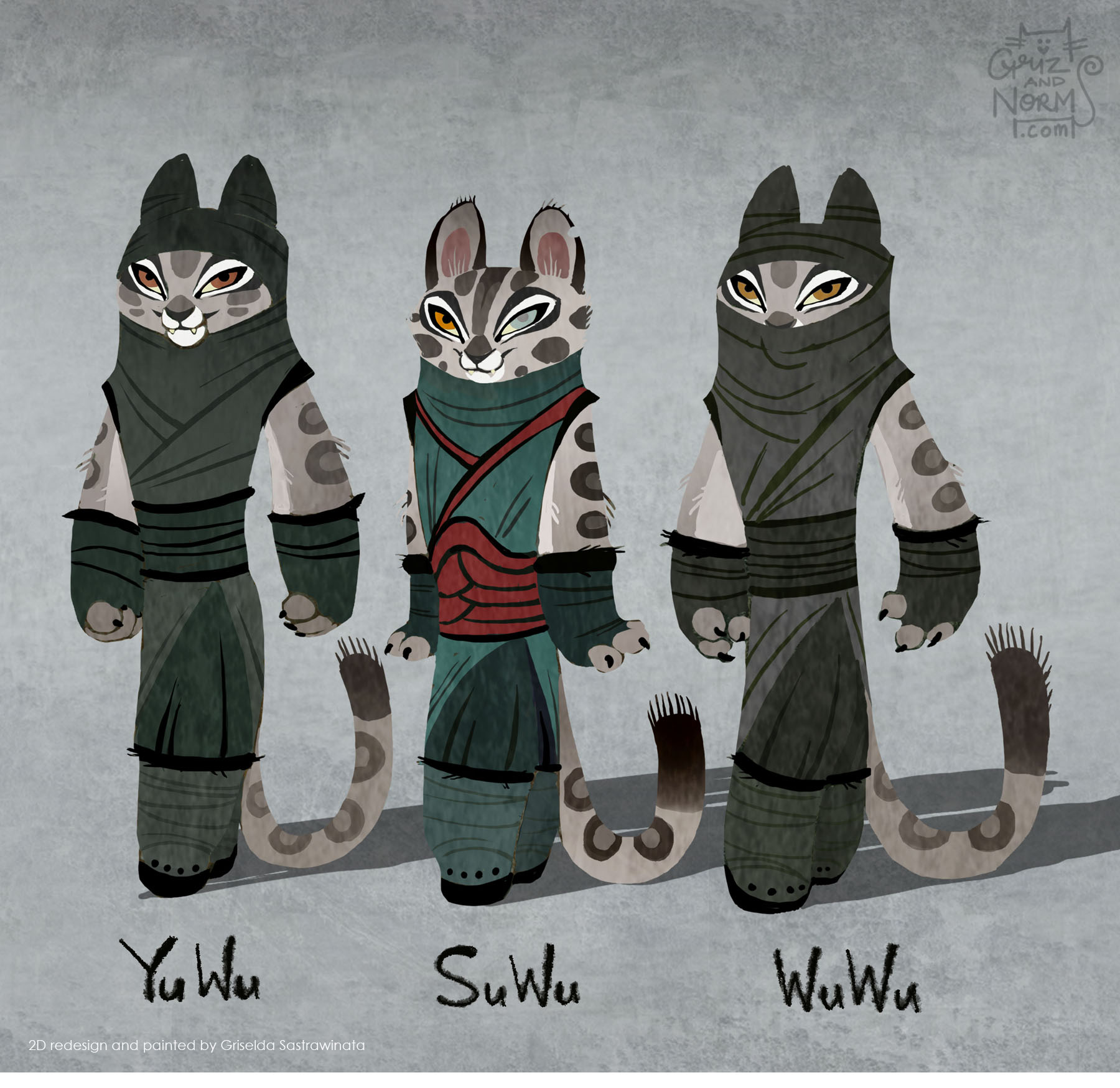 Kung Fu Panda Wu Sisters