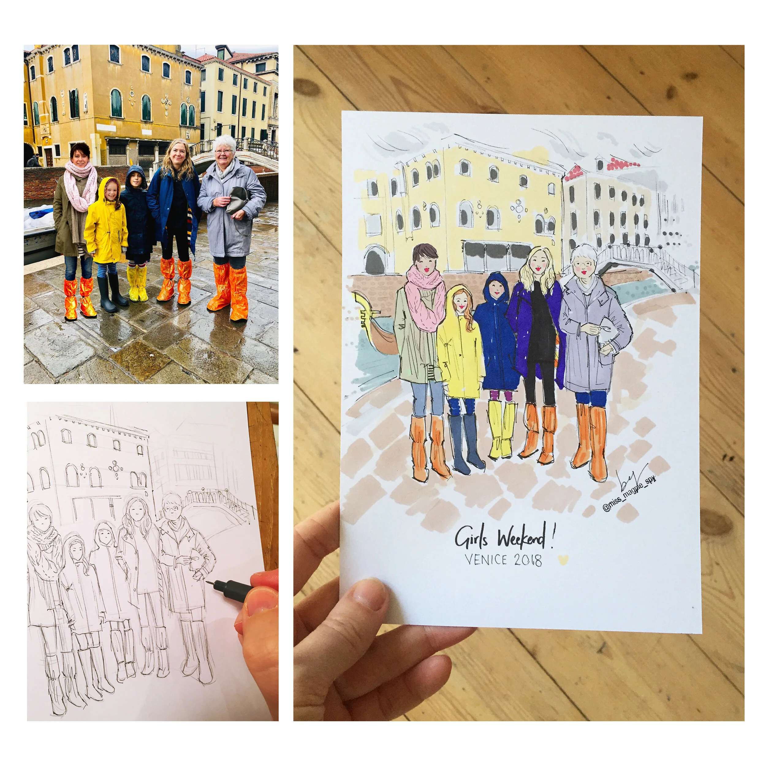 Hand-painted keepsake of your favourite photo | Miss Magpie Fashion Spy