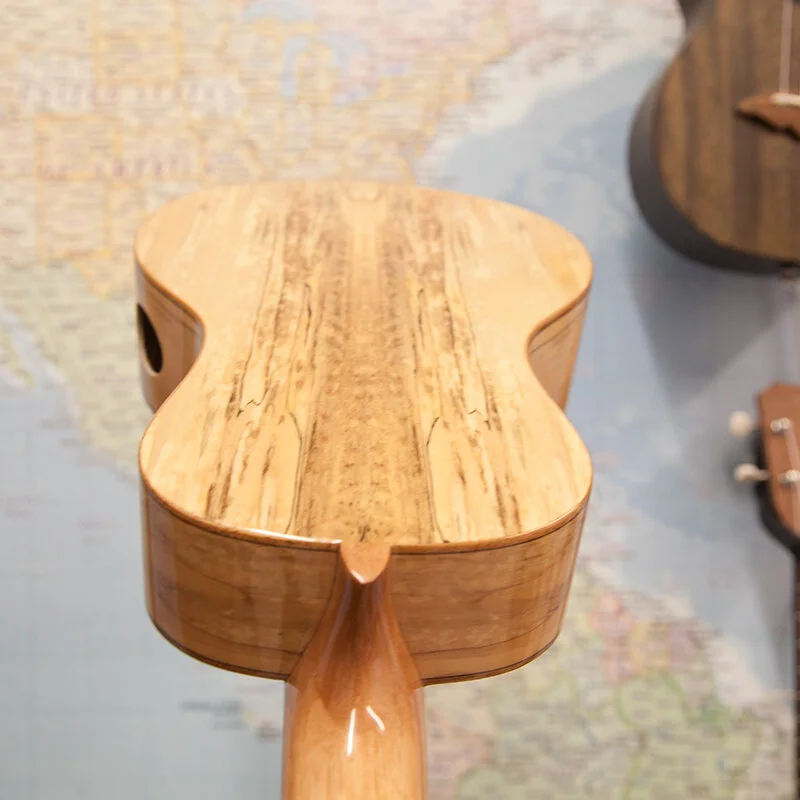 Snail BH-1C Spalted Maple Concert Ukulele — World of Ukes
