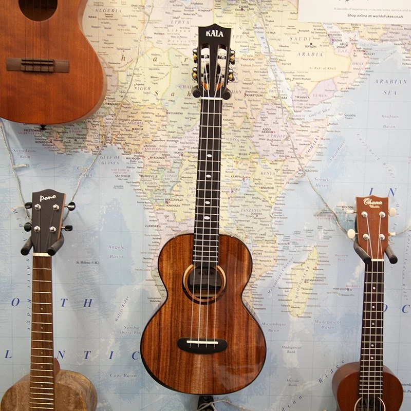 Kala Contour Wide Neck All Solid Acacia Tenor Ukulele — World of Ukes