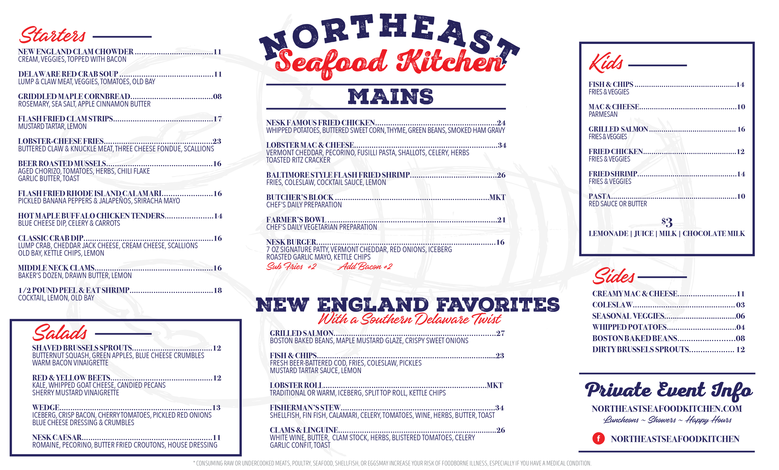 Weekly Dinner Specials Sign