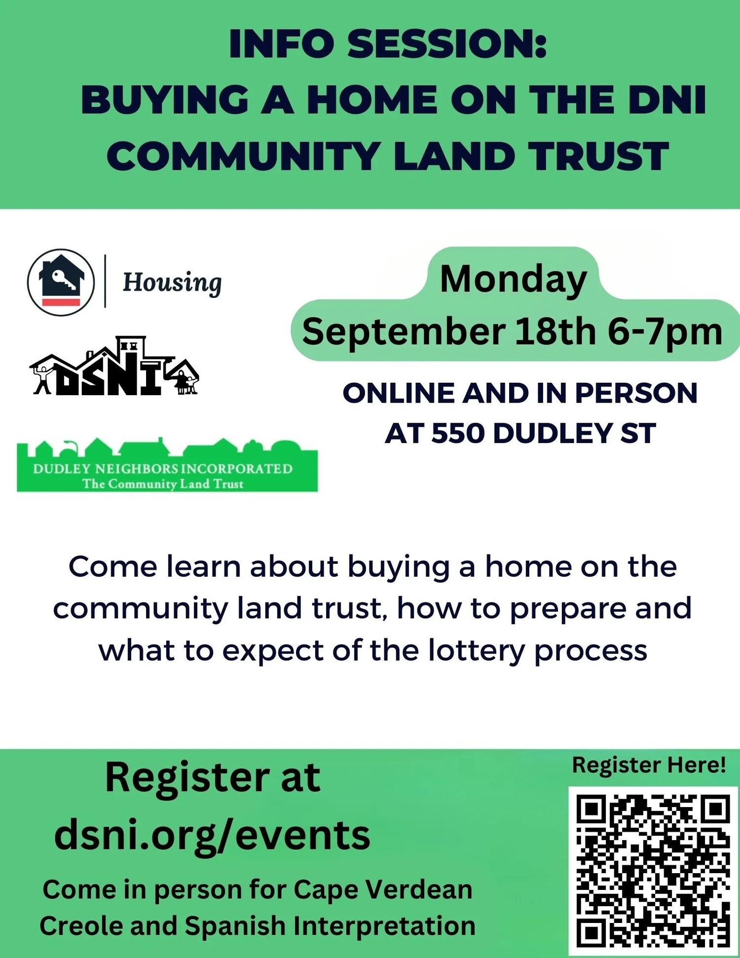 Upcoming Events — DSNI