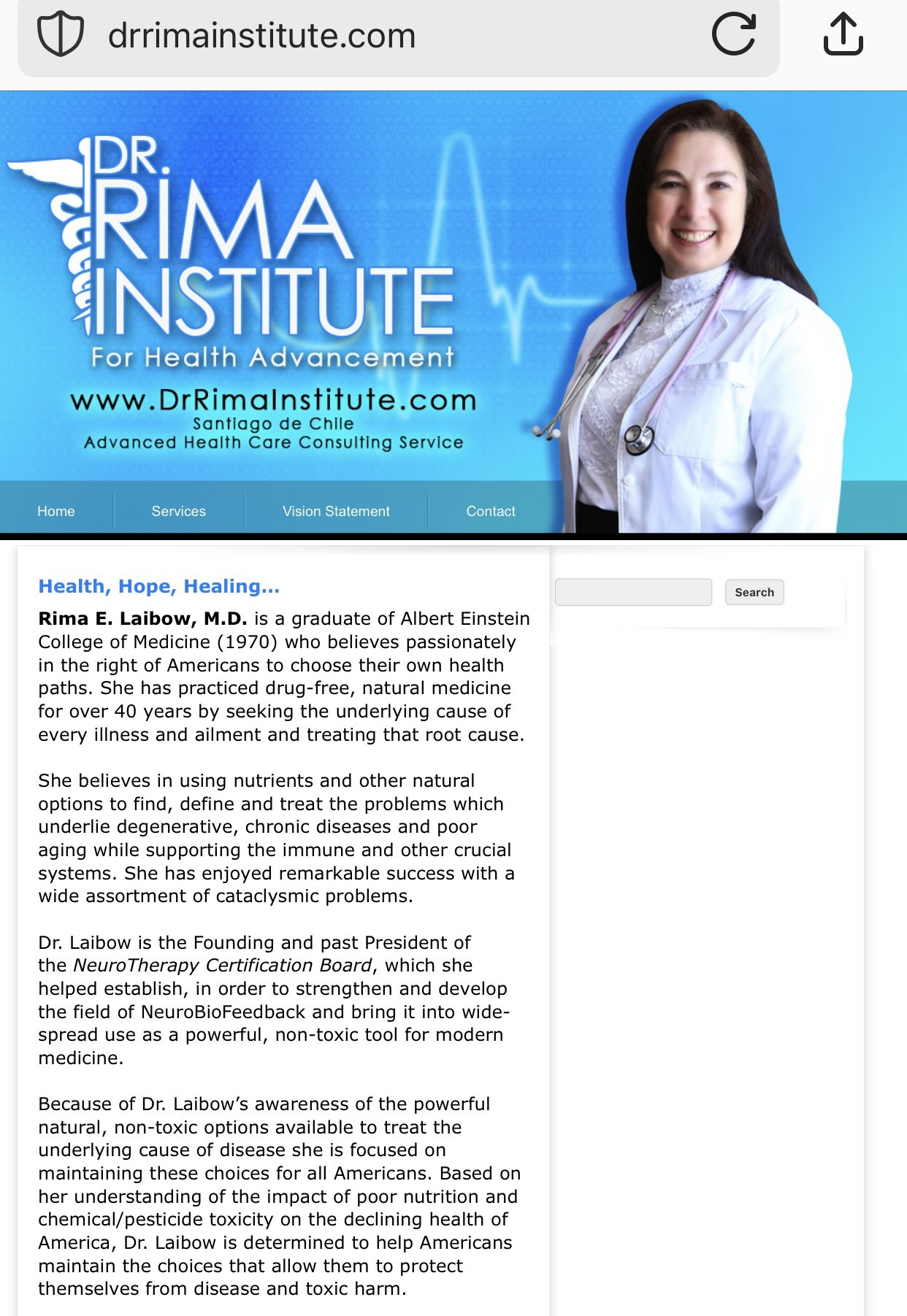 What about Dr. Rima Laibow? — The Tanster