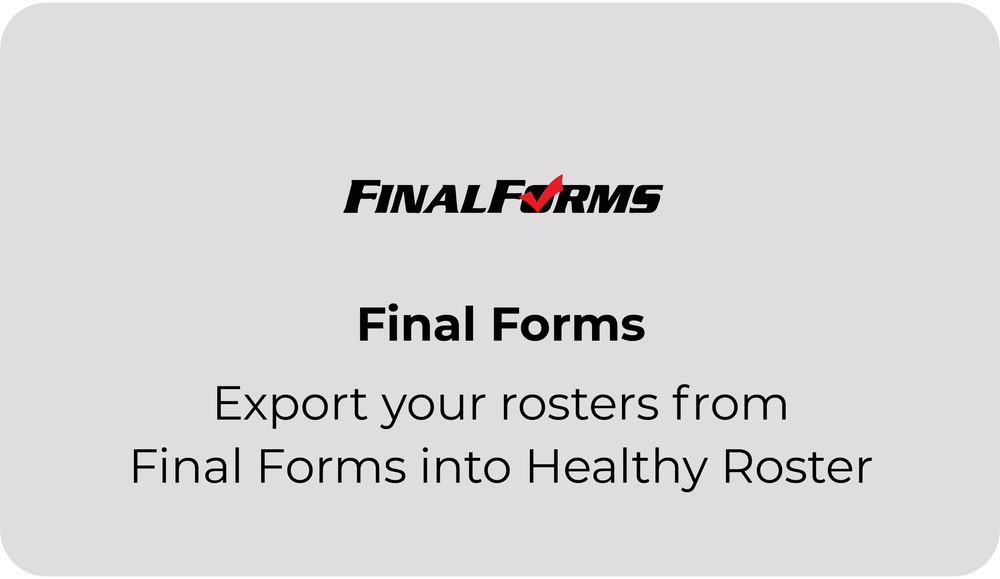 Athletic Training Documentation EMR for College ATs — Healthy Roster
