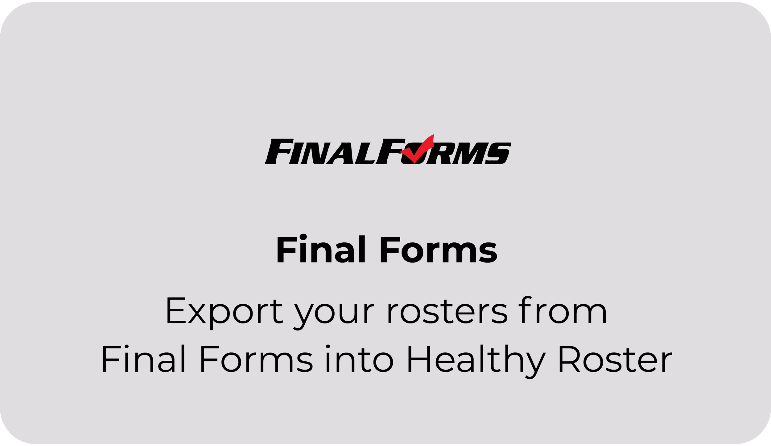 Athletic Training Documentation EMR for College ATs — Healthy Roster