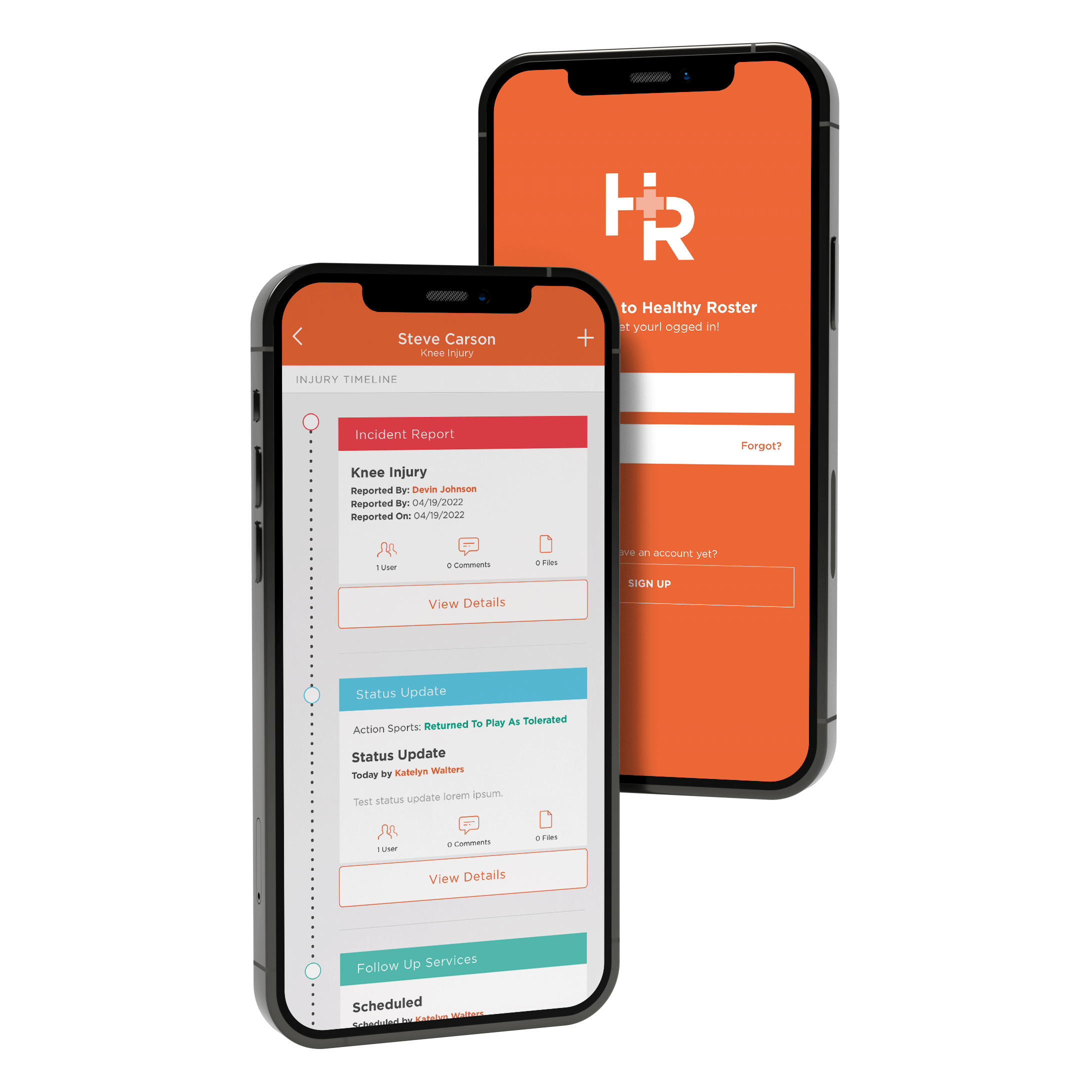 Documentation - with Meeting Popup — Healthy Roster
