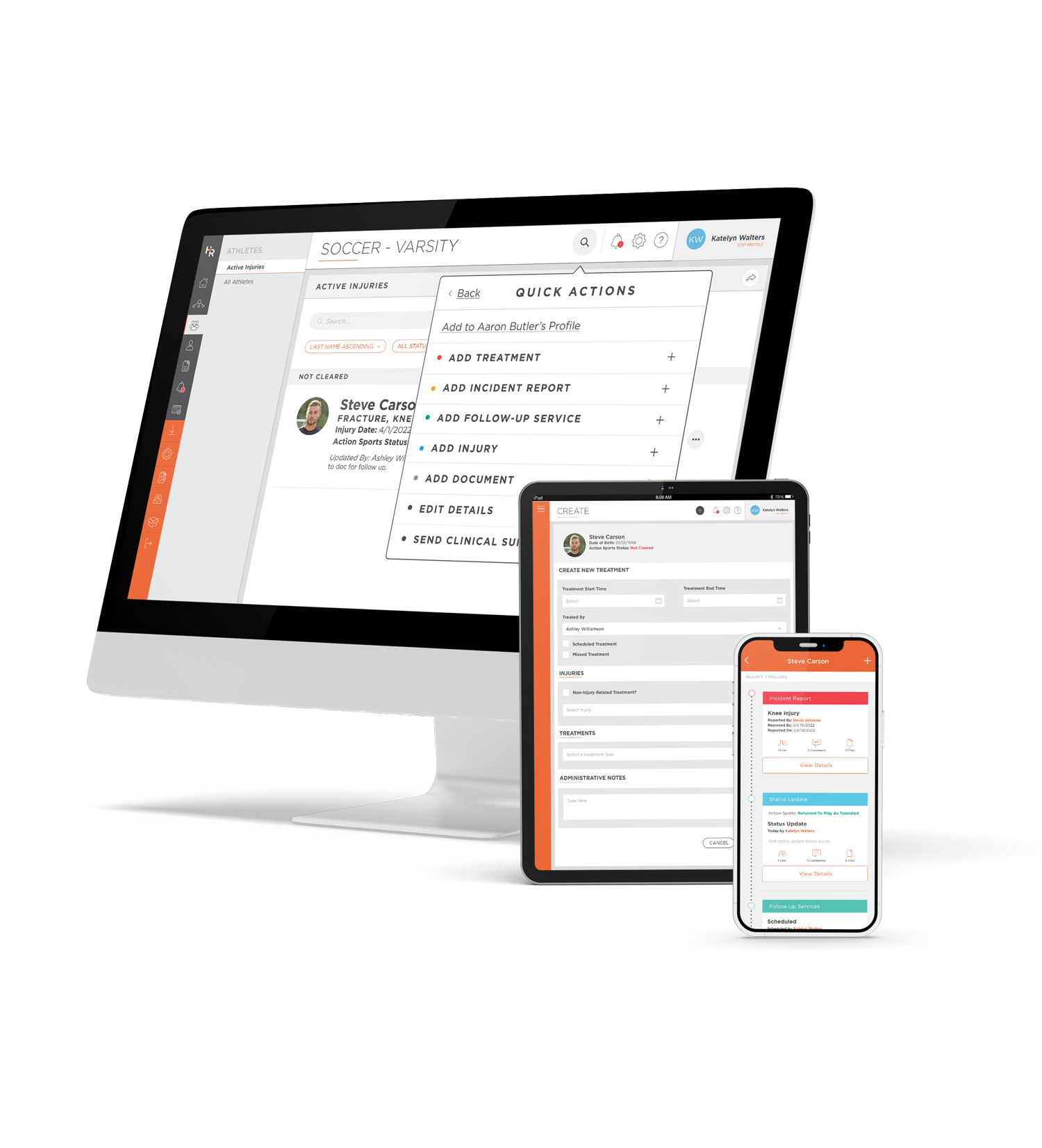 Outreach EMR Software for Athletic Training Documentation — Healthy Roster