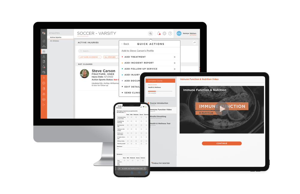 Athletic Trainer EMR | Athletic Training EMR | Sports Medicine ...