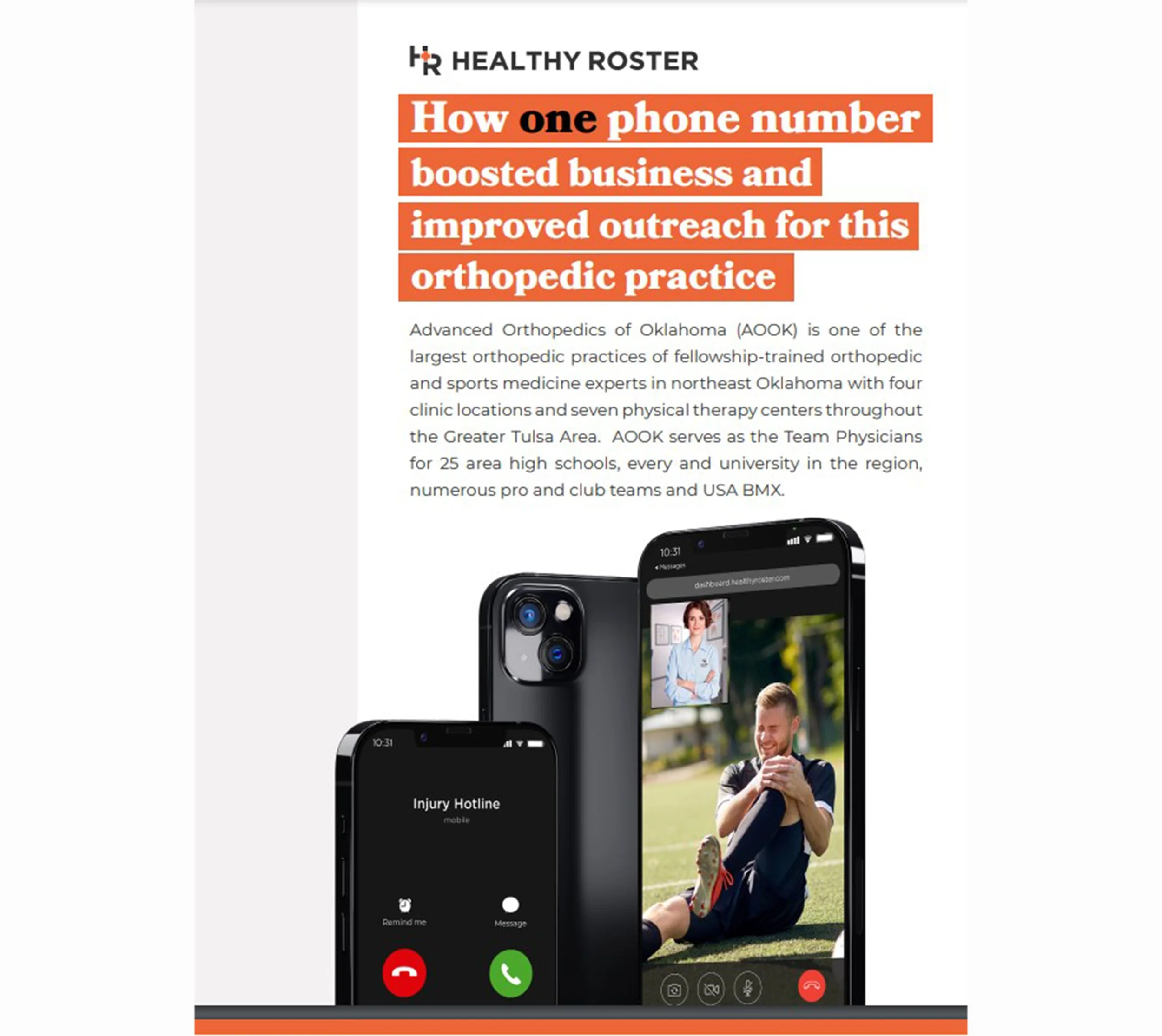 Healthy Roster FAQs | Frequently Asked Questions about our Sports Med ...