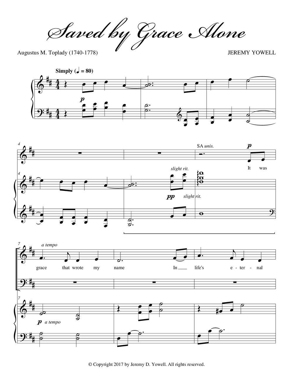 Saved By Grace Alone