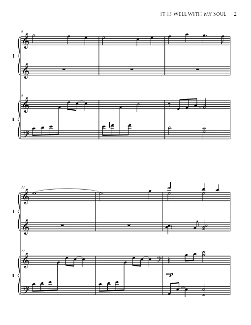 It Is Well with My Soul (piano duet) — Jeremy Yowell