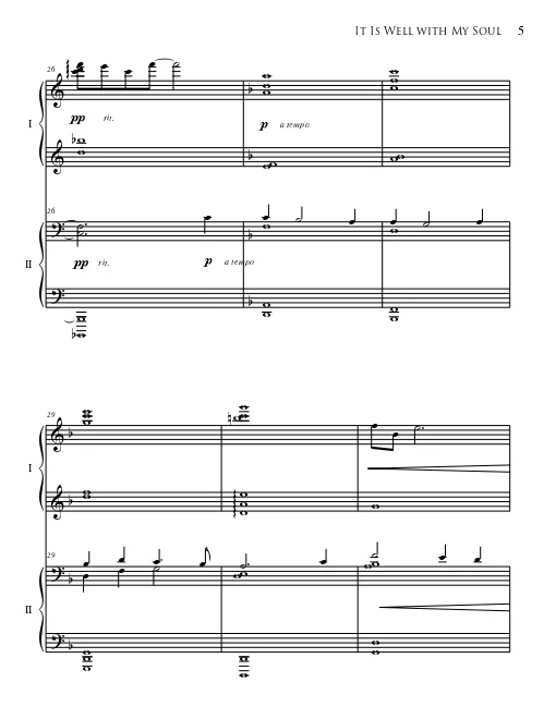 It Is Well with My Soul (piano duet) — Jeremy Yowell