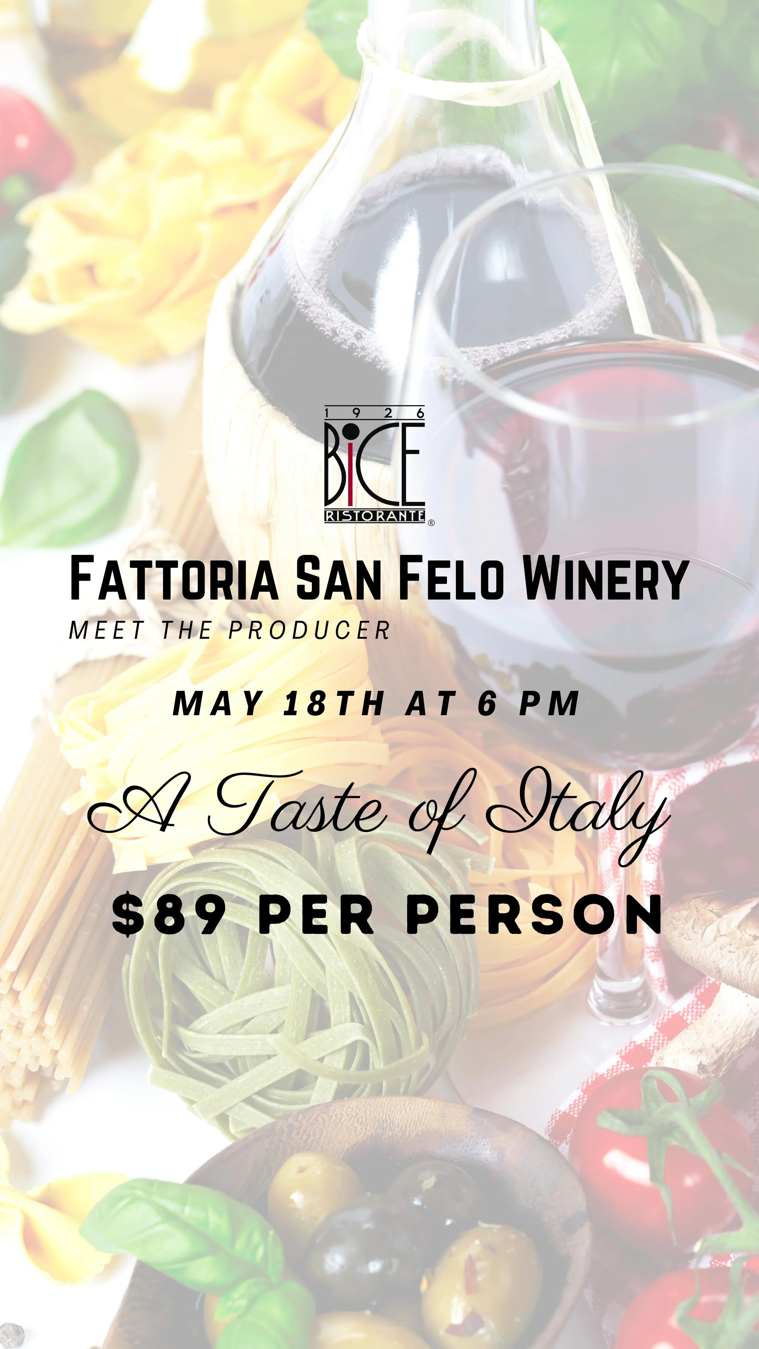 ALL DAY MENU — BiCE Naples