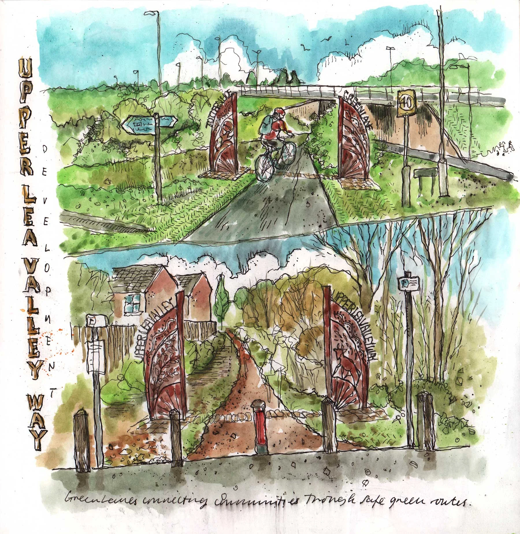 Sustrans Cycle Path Gateway Artworks — Differentia