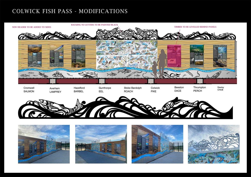 Colwick Fish Pass Interpretive Art — Differentia