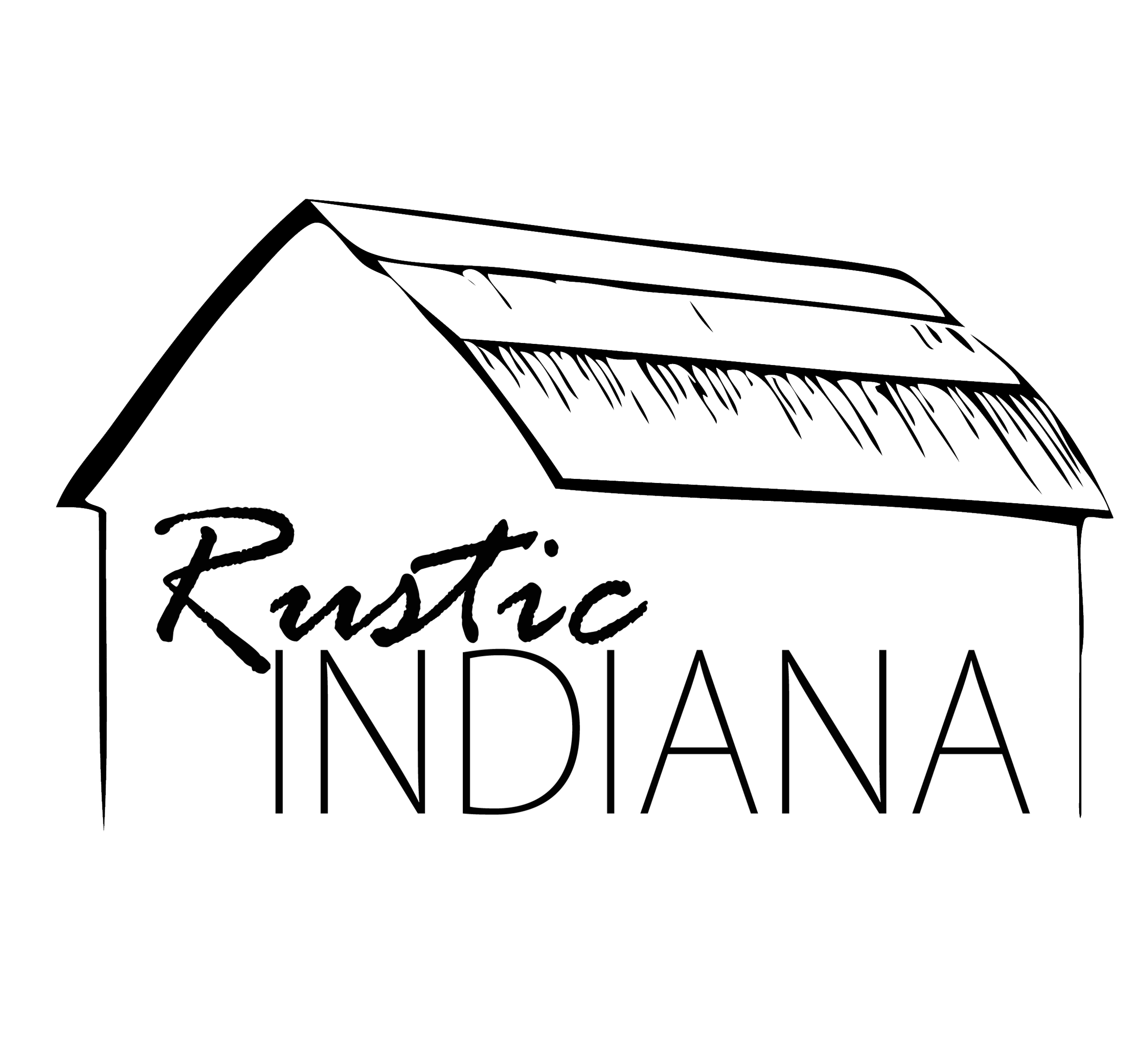 Vintage Barn Clipart Black