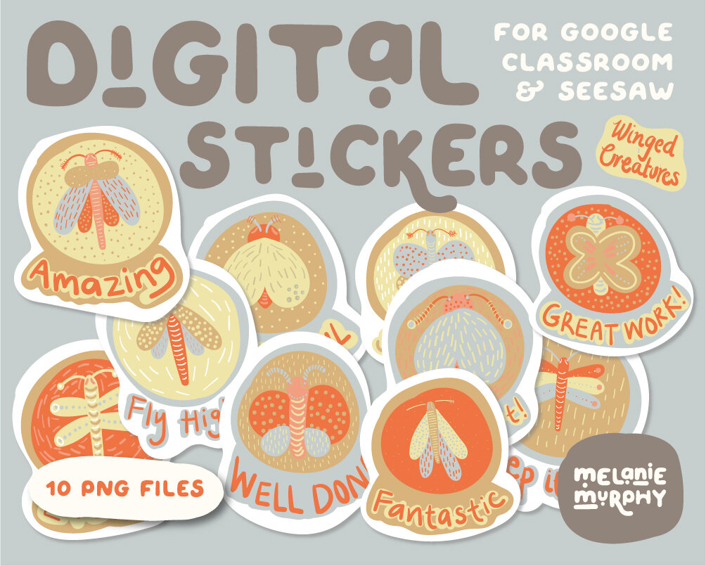 Free Digital Stickers for Google Classroom and SeeSaw — Melanie Murphy