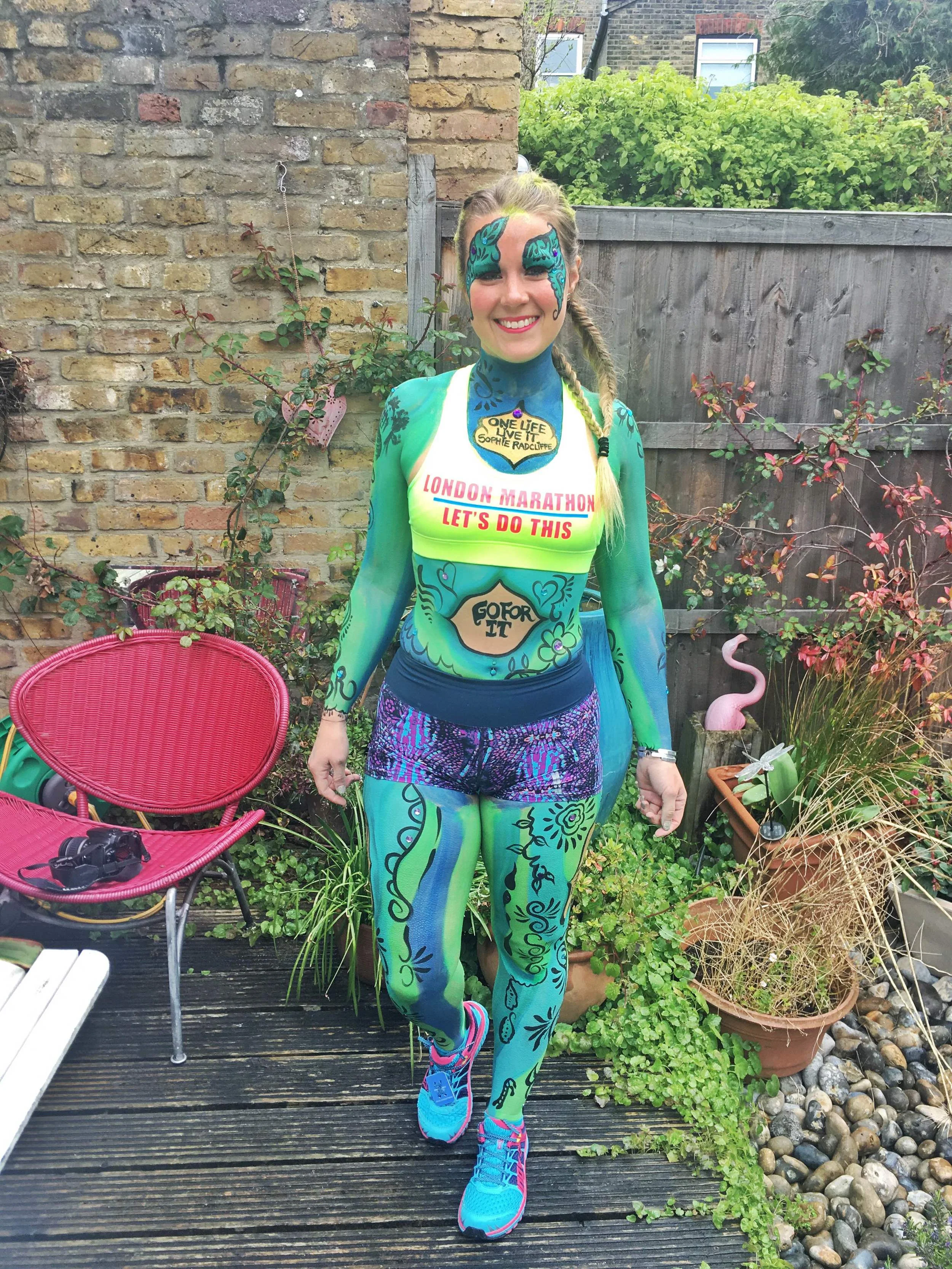 Why I ran the London Marathon in Body Paint — Challenge Sophie