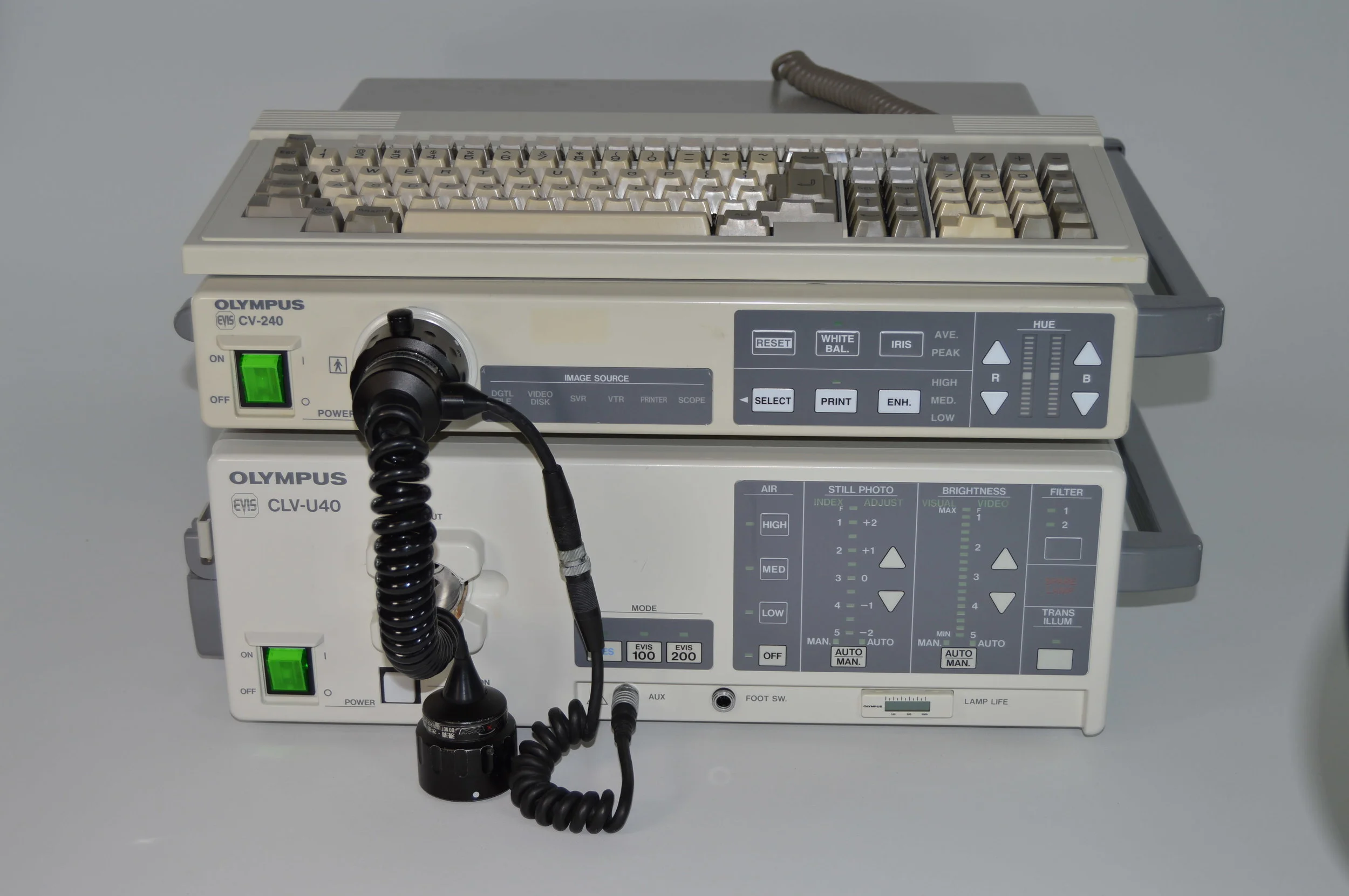 Endoscopy equipment and instruments rigid and flexible. Different ...