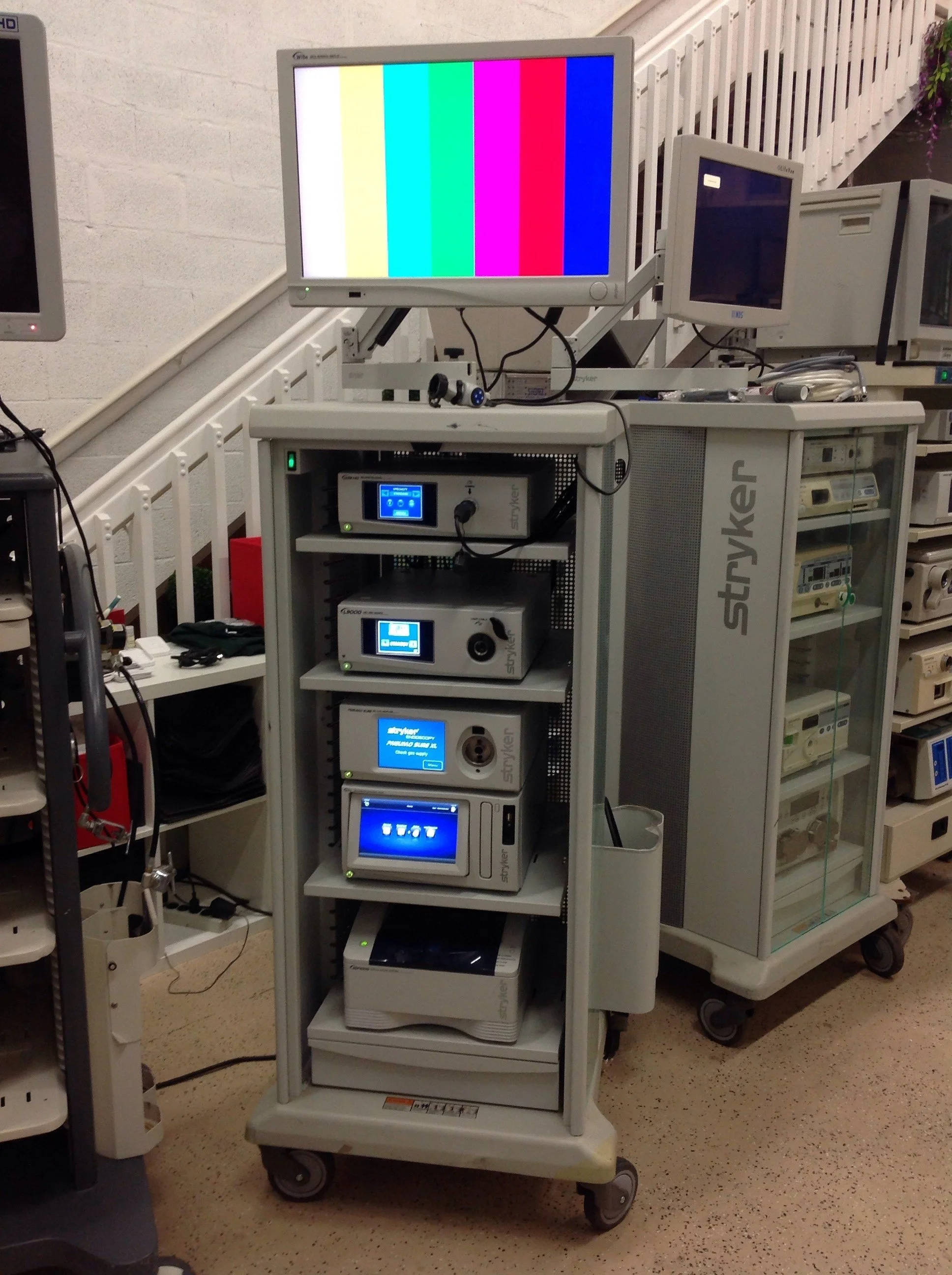 Endoscopy equipment and instruments rigid and flexible. Different ...
