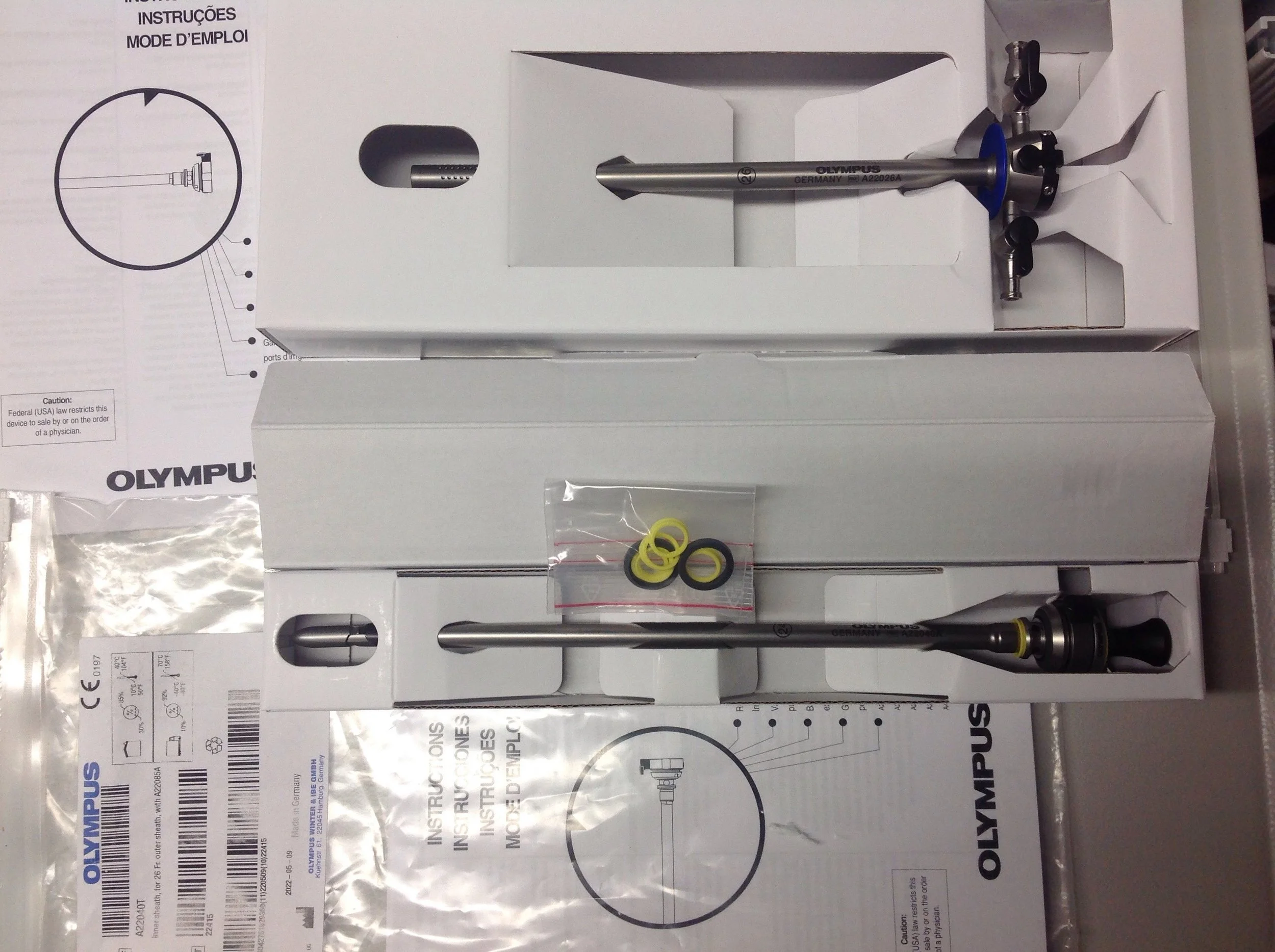 Endoscopy equipment and instruments rigid and flexible. Different ...