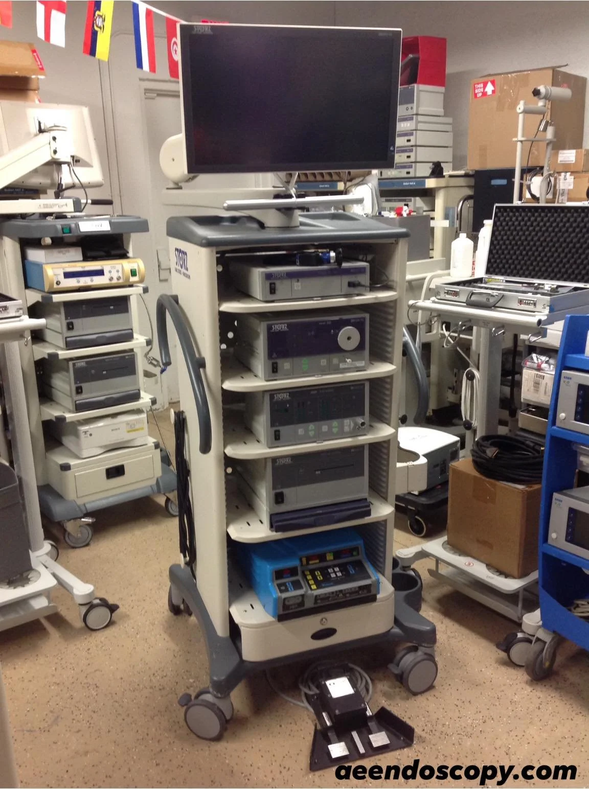 Endoscopy equipment and instruments rigid and flexible. Different ...