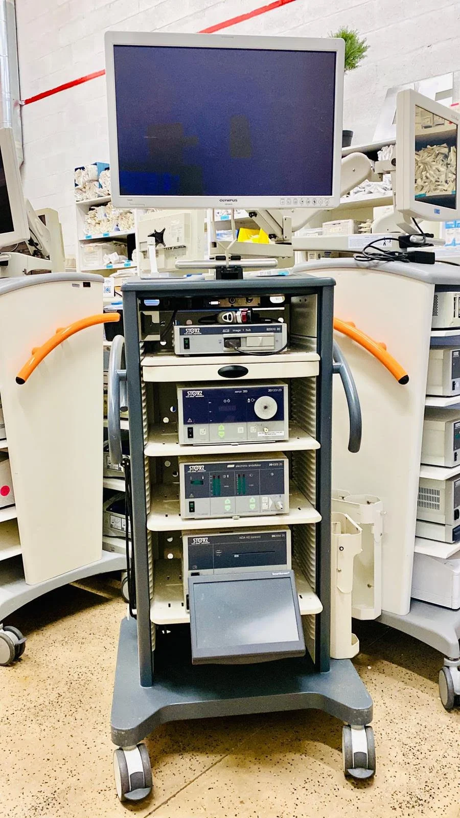 Endoscopy equipment and instruments rigid and flexible. Different ...