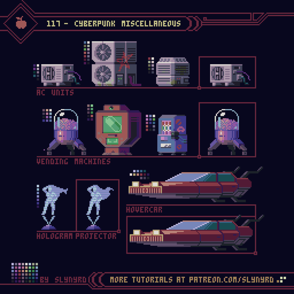 Pixelblog - 42 - Cyberpunk Pixel Art — SLYNYRD