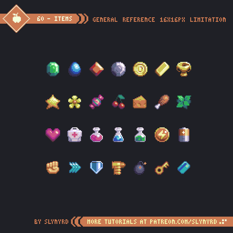 Pixelblog - 24 - Items — SLYNYRD
