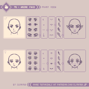 Pixelblog - 29 - Anime Faces and Hair — SLYNYRD