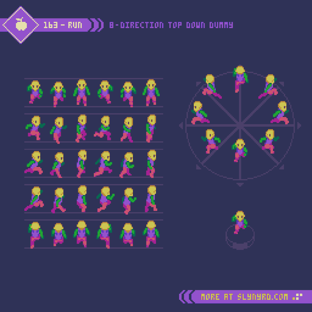 Pixelblog - 55 - Top Down Character Animation — SLYNYRD