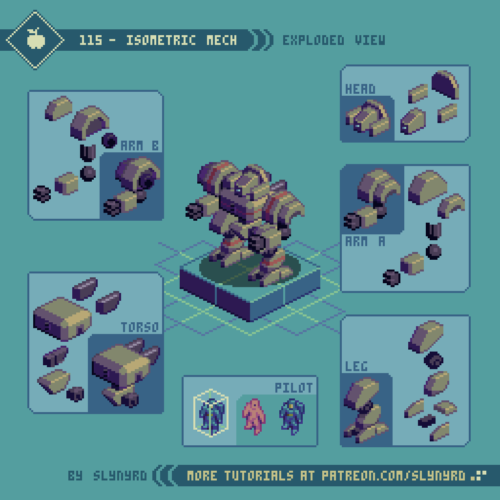 Pixelblog - 41 - Isometric Pixel art — SLYNYRD