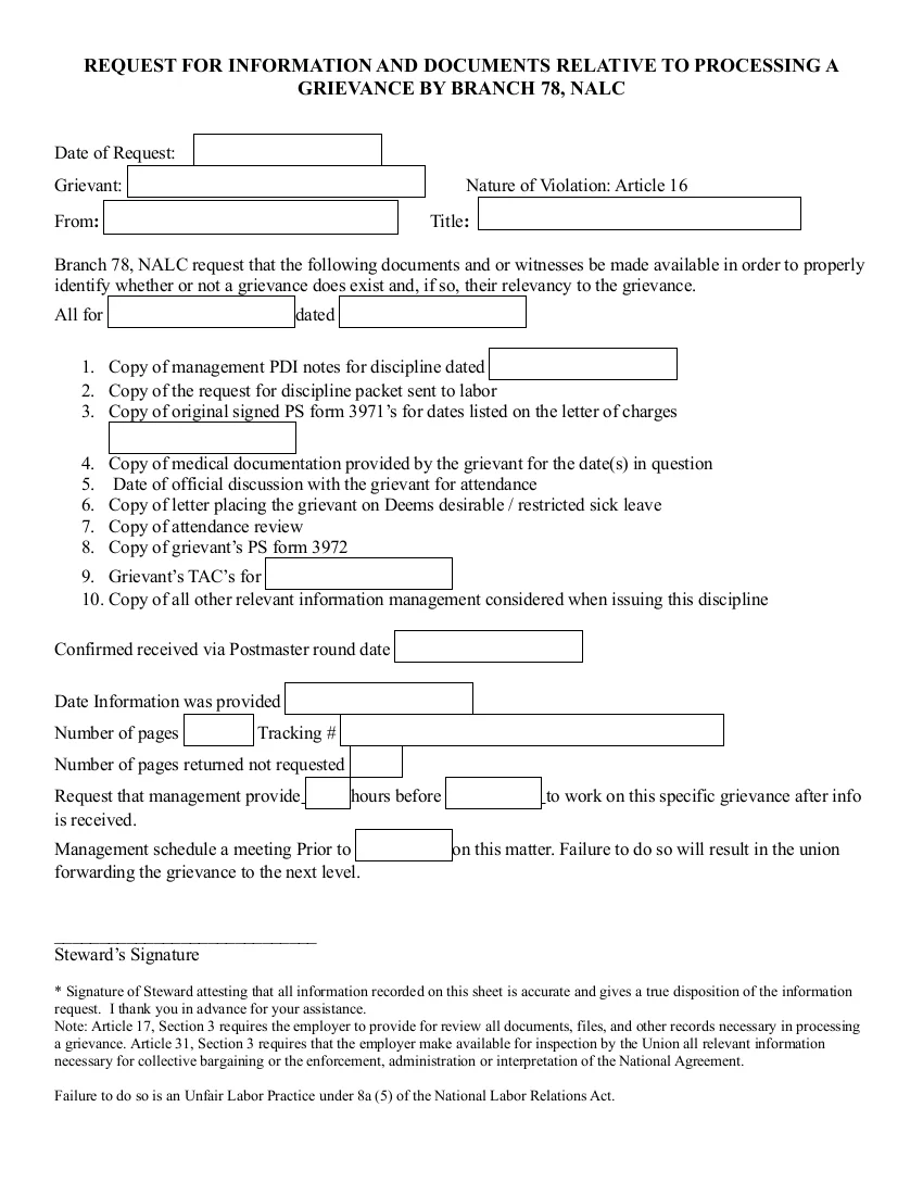 Stewards — NALC Buckeye Branch 78 Columbus Ohio