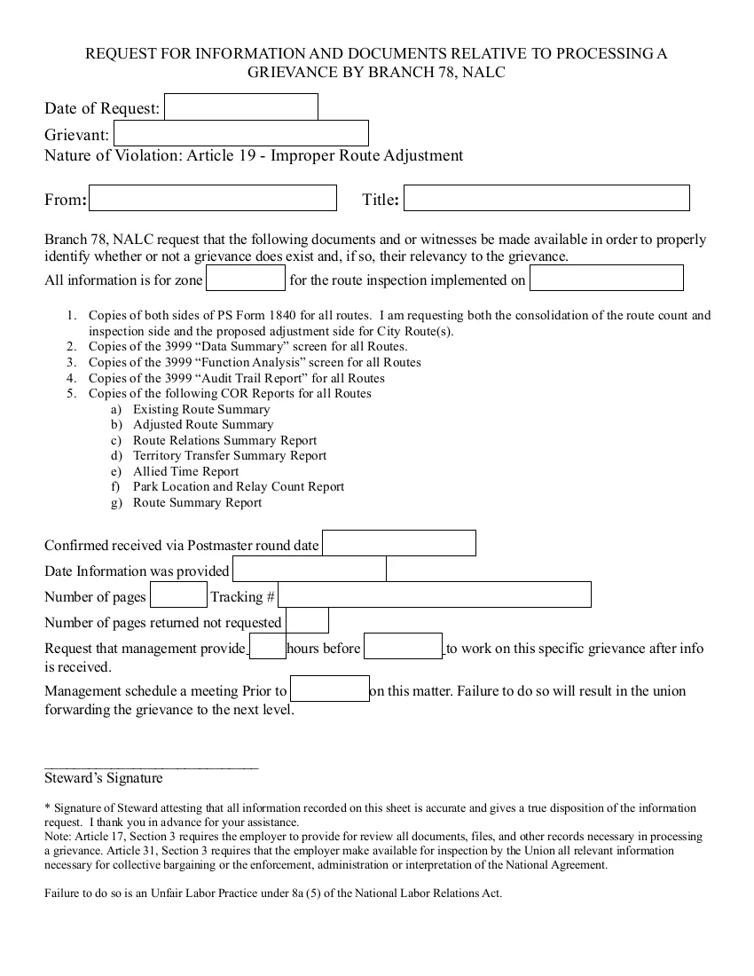 Stewards — NALC Buckeye Branch 78 Columbus Ohio