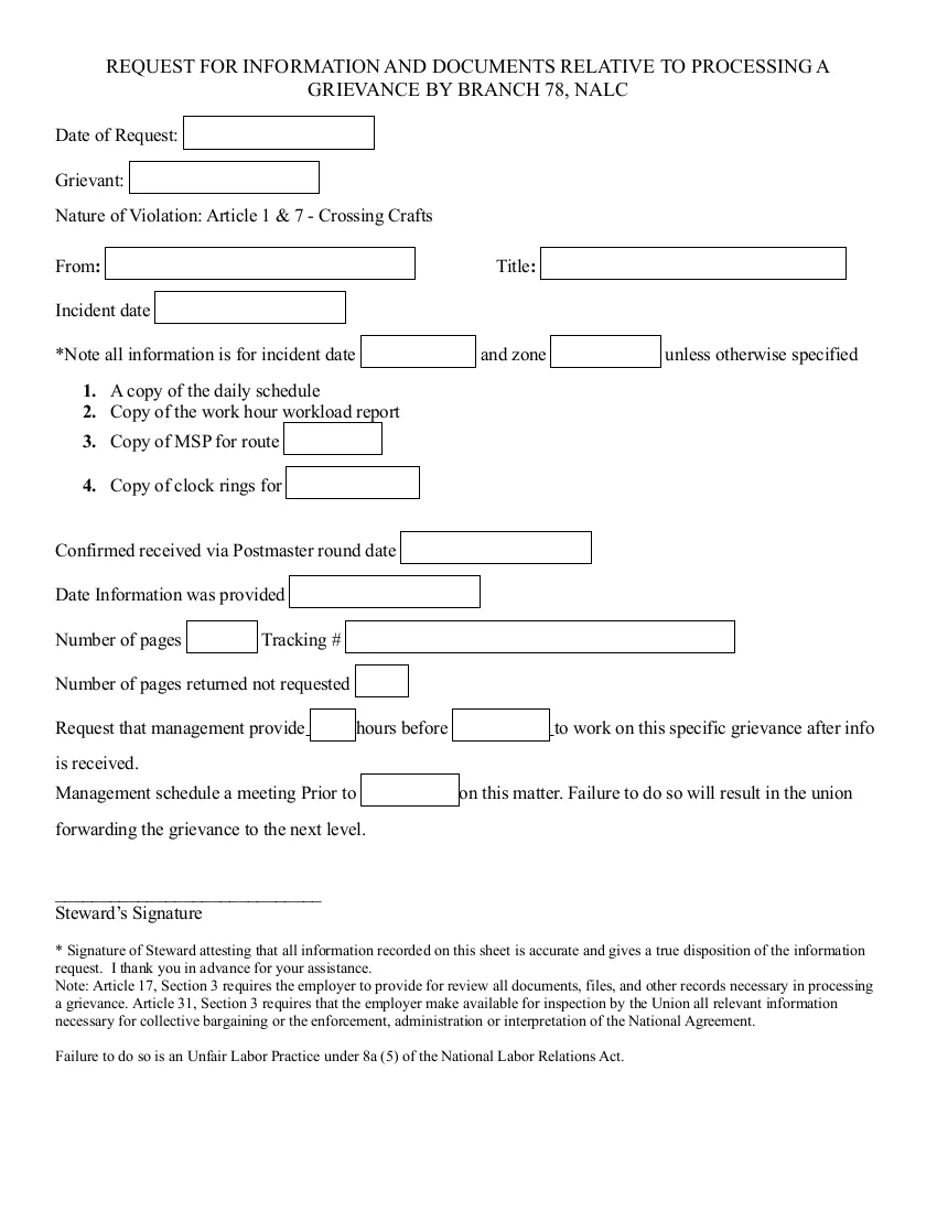 Stewards — NALC Buckeye Branch 78 Columbus Ohio