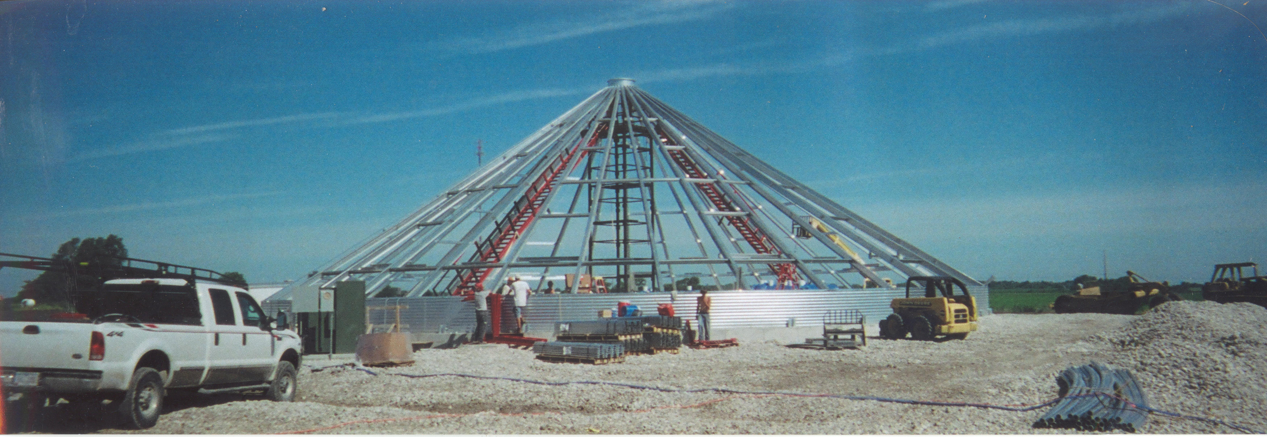 Roof Support Tower With Rolling Stairway — Bainter Construction