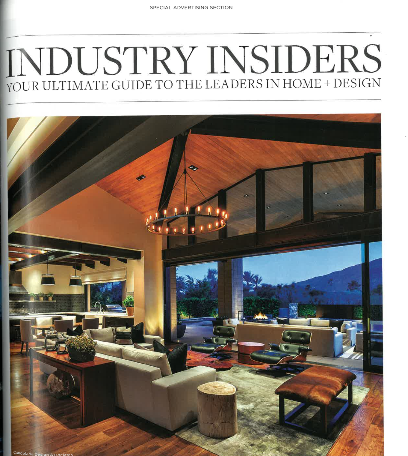 Luxe Magazine's Industry Insiders — Candelaria Design