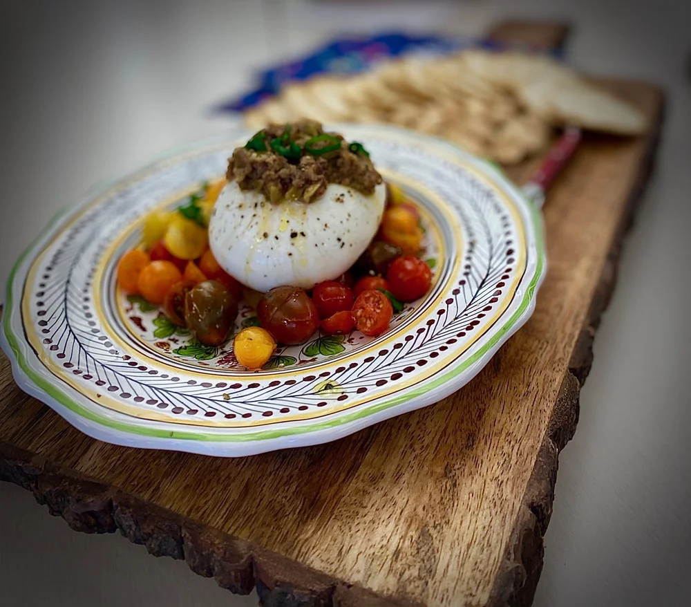 Burrata & Olive Antipasto — Candelaria Design